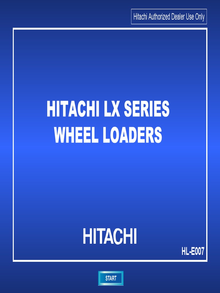 Hitachi LX Series Wheel Loader Overview | PDF | Axle | Transmission ...