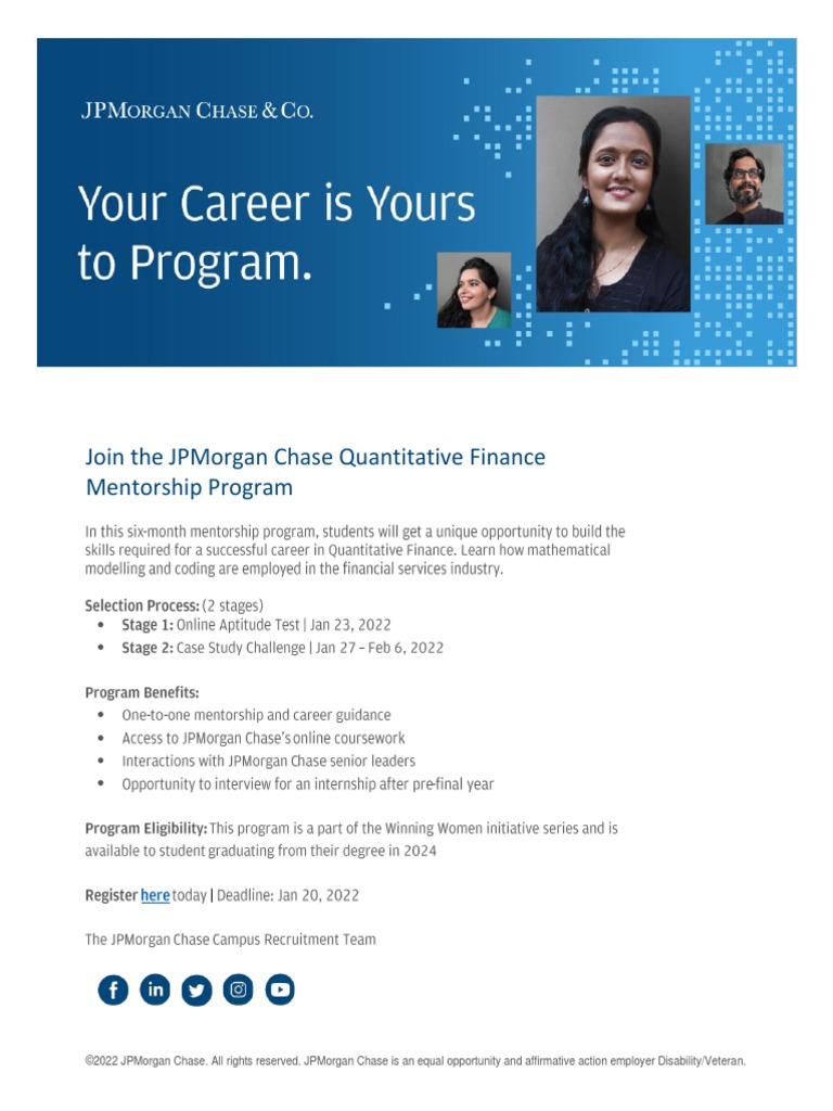 JPMC Quant Mentorship | PDF