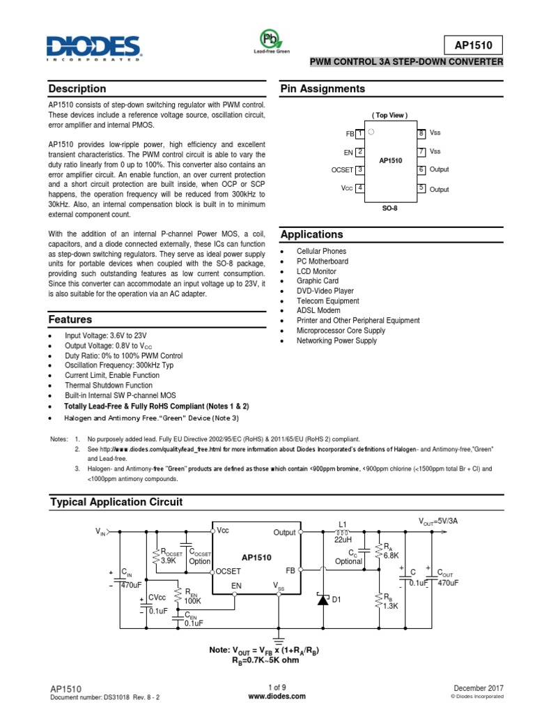 AP1510 Schematic | PDF | Capacitor | Inductor