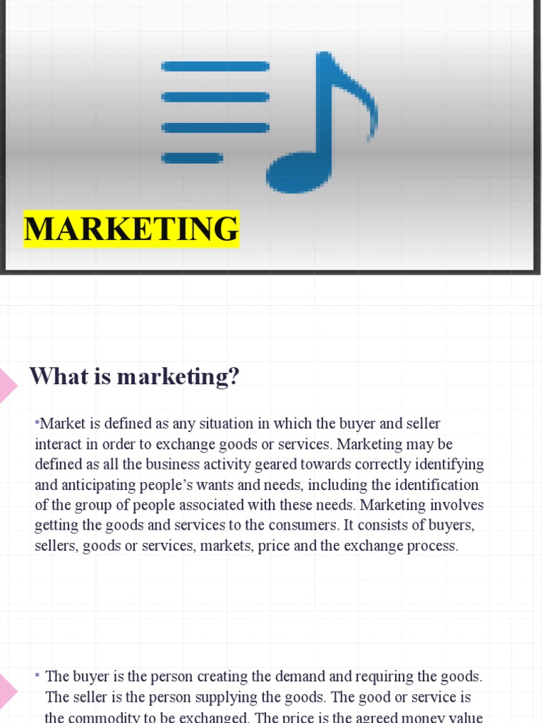 Marketing Notes | PDF | Marketing | Sales