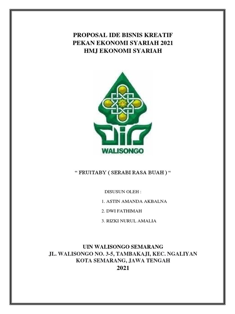 PROPOSAL IDE KREATIF Fix | PDF