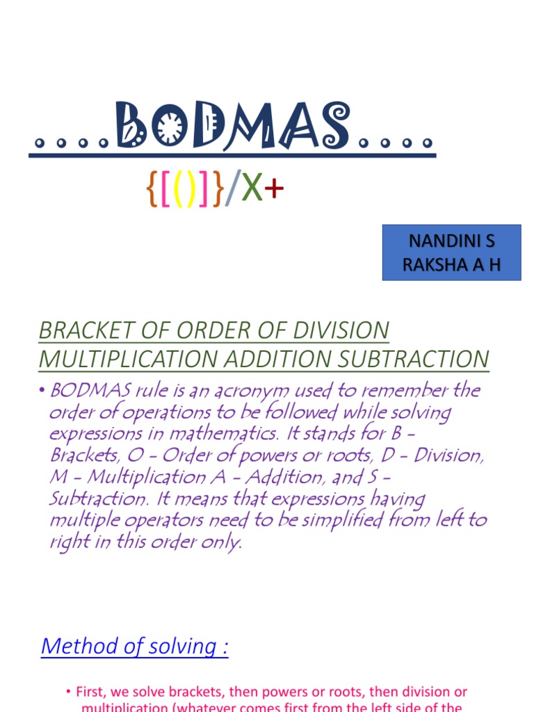 Bodmas&qudratic Equation | PDF | Quadratic Equation | Abstract Algebra