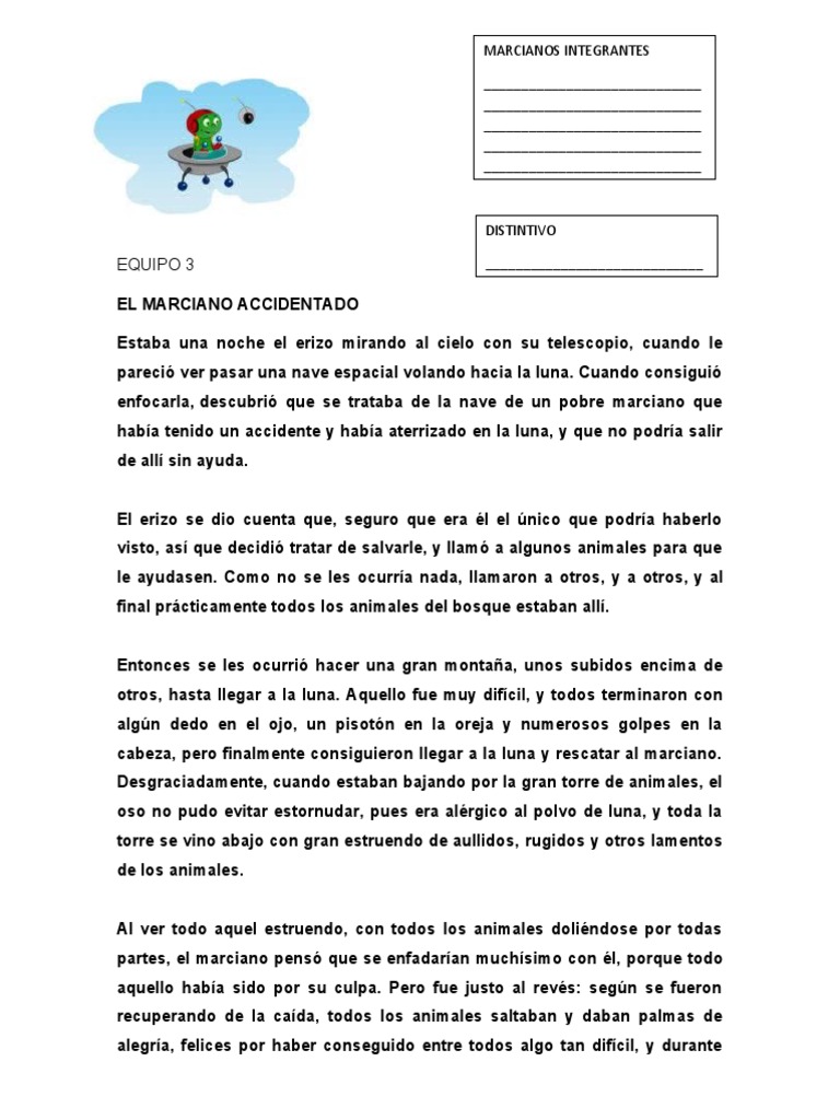 El Marciano Accidentado | PDF | Marte | Luna