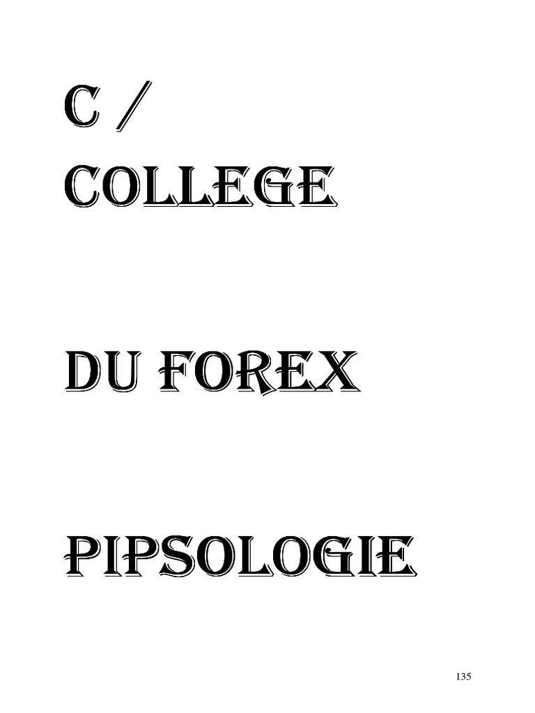 3-College Forex (Babypips) | PDF | Forex | Marchés financiers