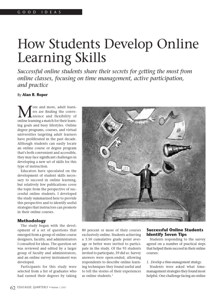 How Students Develop Online Learning Skills | PDF | Educational ...