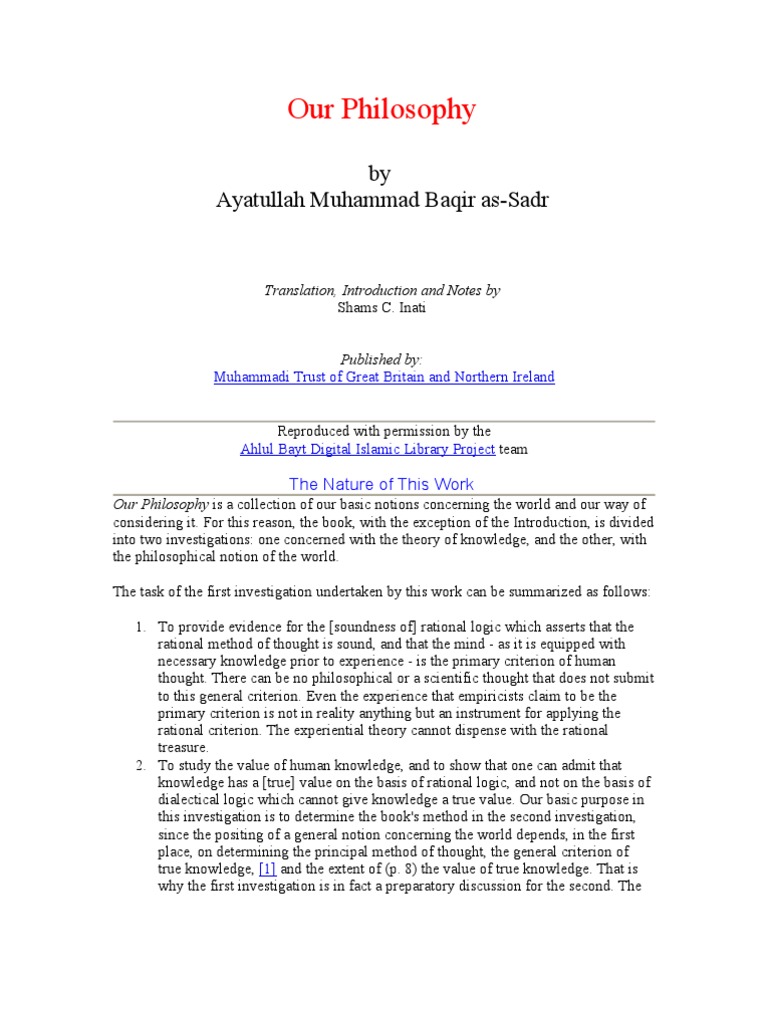 Our Philosophy | PDF | Communism | Dialectic