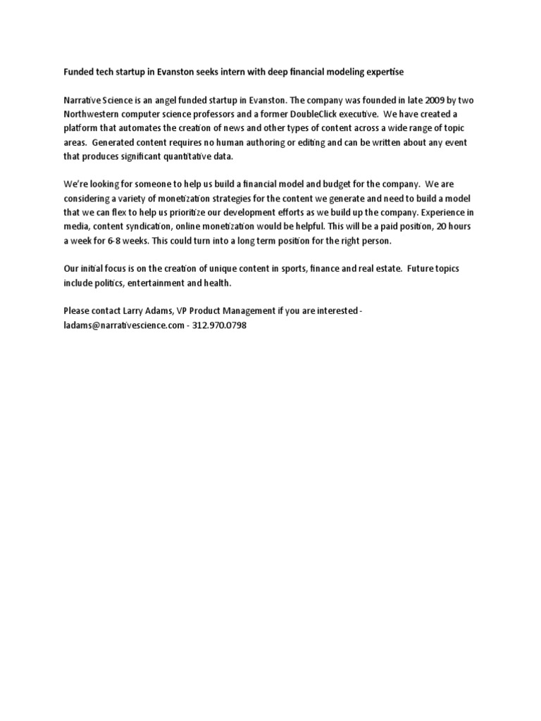 Narrative Science | PDF