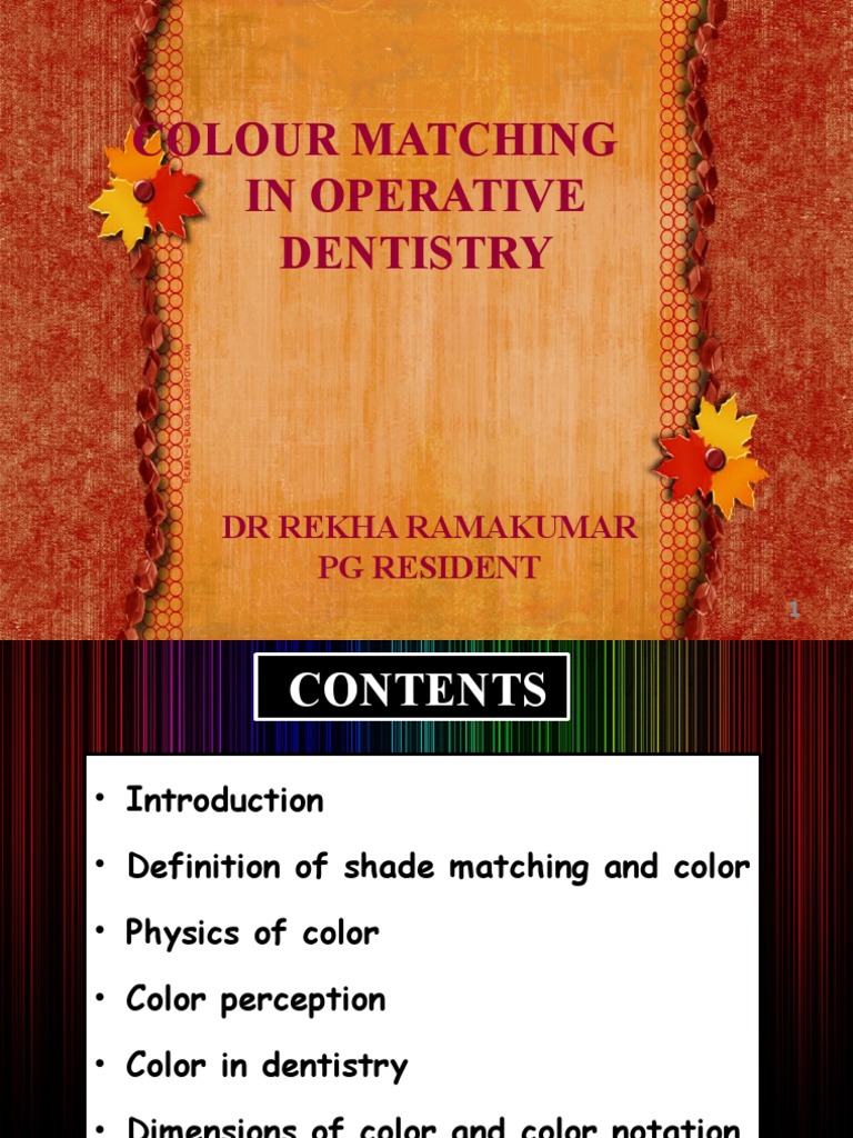 Dentists' Guide to Color Matching | PDF | Color | Vision