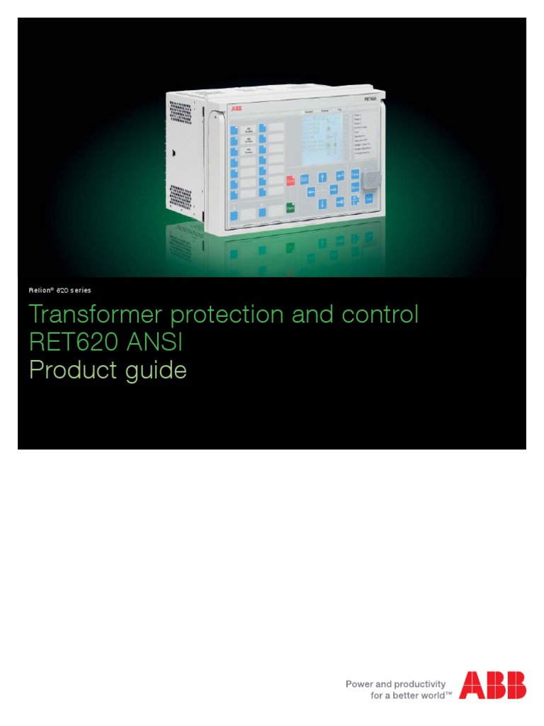 RET620 - Product - Guide - 1MAC554110-PG Rev - B | PDF | Transformer ...