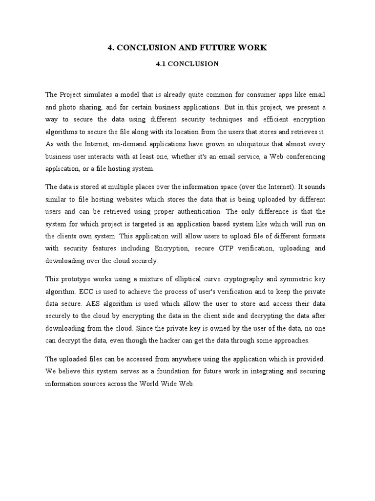 Chapter 4 Conclusion - Part 4 | PDF | Encryption | Key (Cryptography)