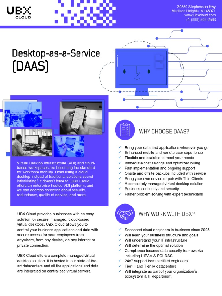 Ubx Cloud - Daas Slick | Download Free PDF | Cloud Computing | Desktop Virtualization