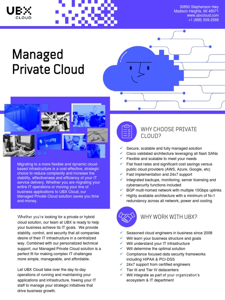 UBX Cloud - Private Cloud Slick | PDF | Cloud Computing | Data Center