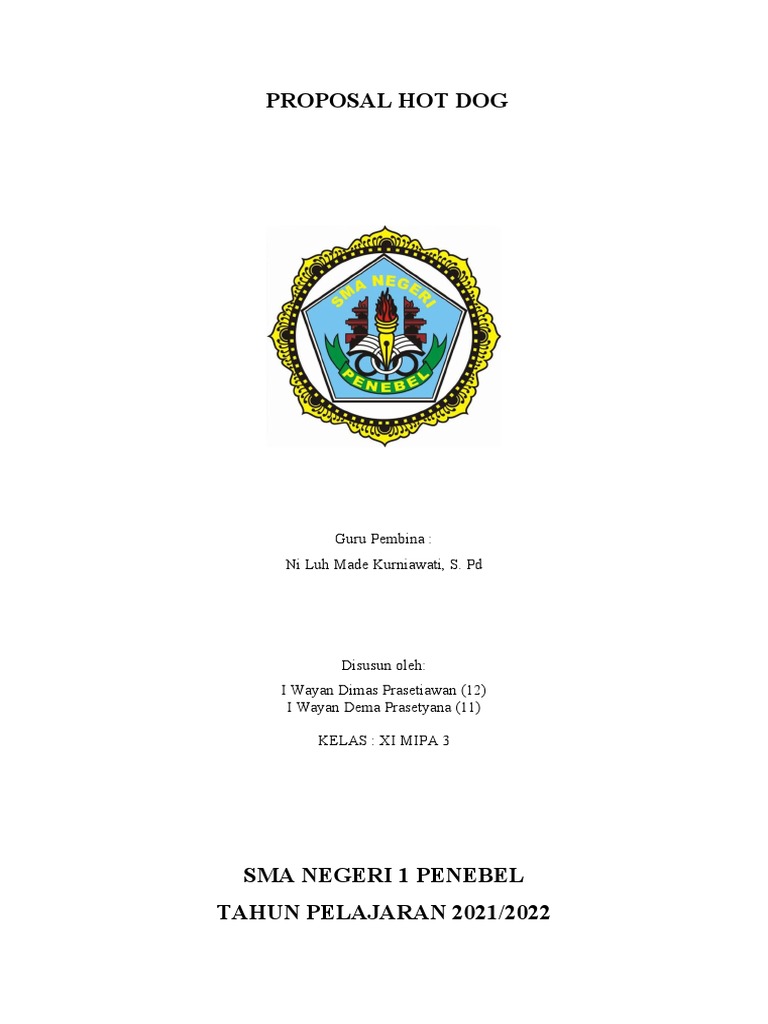 Proposal Hot Dog | PDF