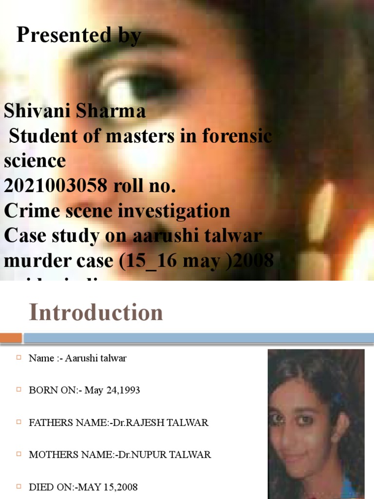 Documents - Pub - Aarushi Murder Mystery | PDF | Criminal Law | Law Enforcement