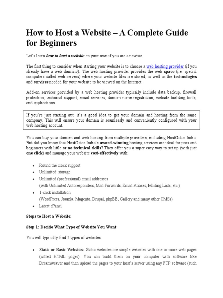 how-to-host-a-website-pdf-dynamic-web-page-websites