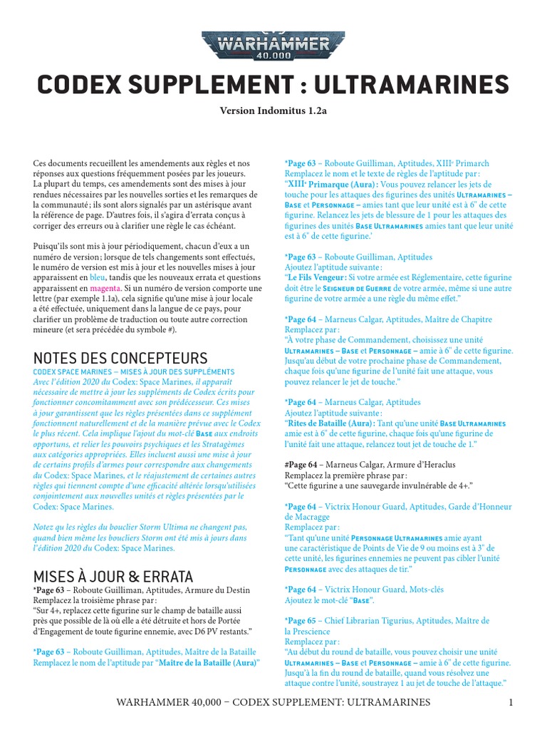 Supplément Codex Ultramarines | Descargar gratis PDF | Décor de campagne