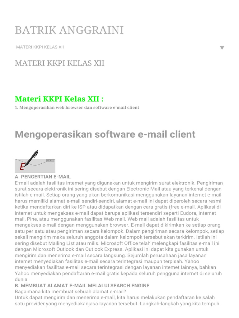 Materi Kkpi Kelas Xii | PDF