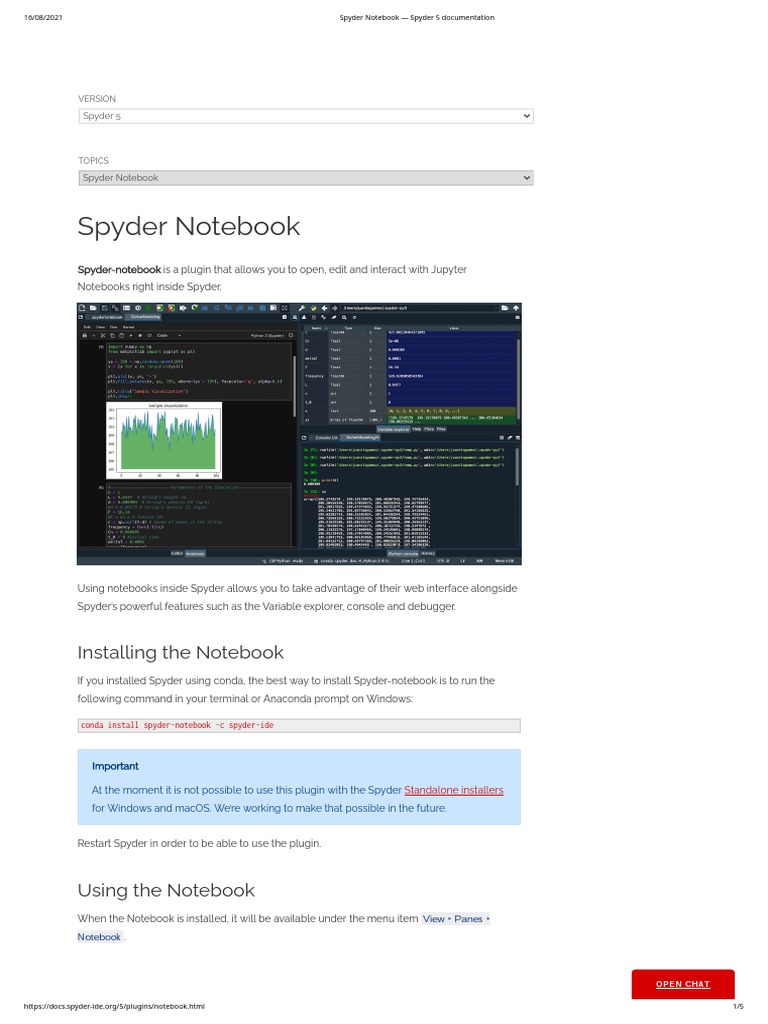 Spyder Notebook - Spyder 5 Documentation | PDF | Command Line Interface ...