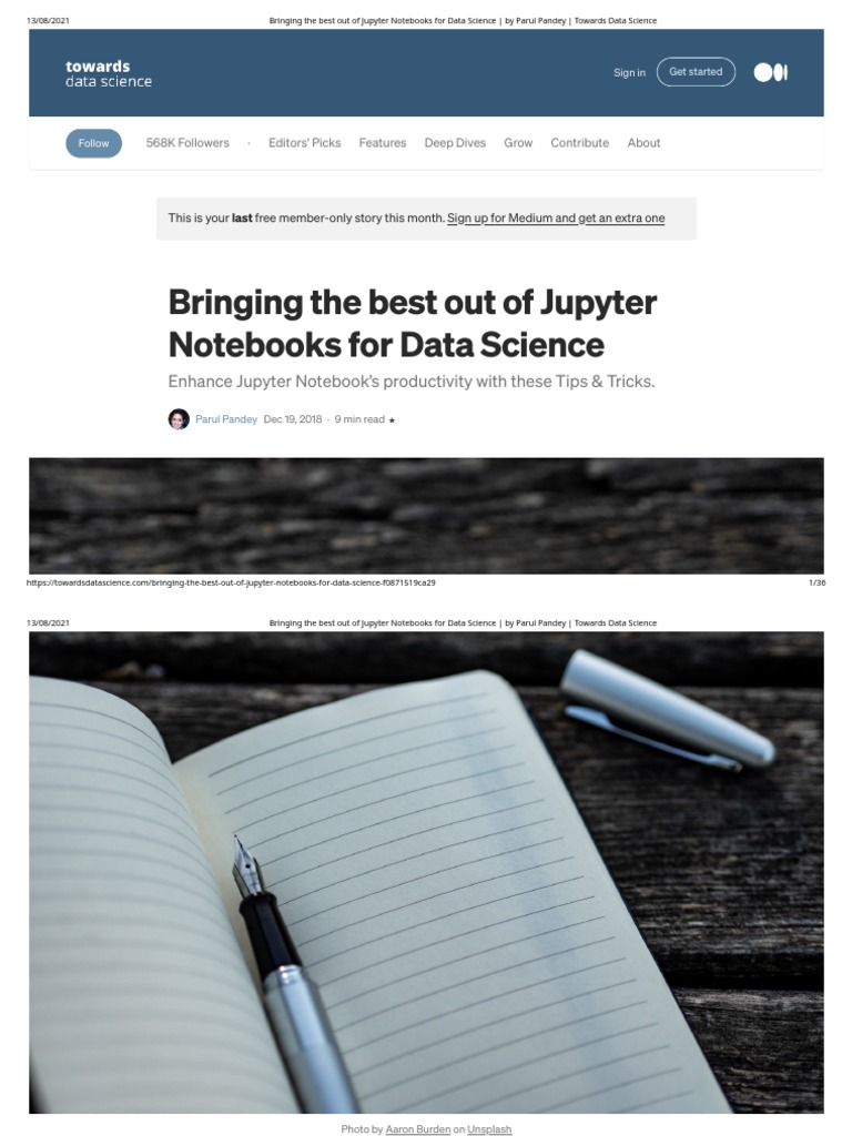 Bringing The Best Out of Jupyter Notebooks For Data Science - by Parul Pandey - Towards Data ...