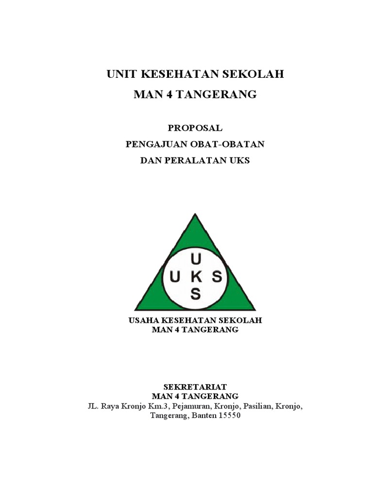 Proposal Pengadaan Obat-Obatan Dan Perlengkapan UKS | PDF Proposal Pengadaan Obat-Obatan Dan Perlengkapan UKS | PDF