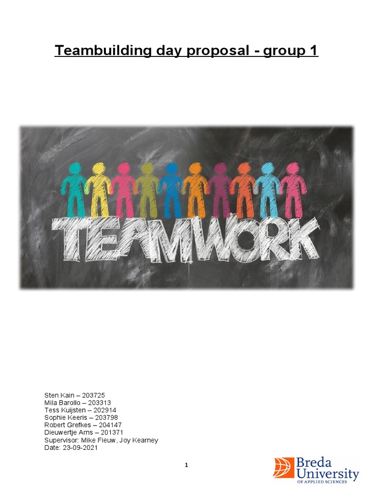 Teambuilding Day Proposal Group1 | PDF