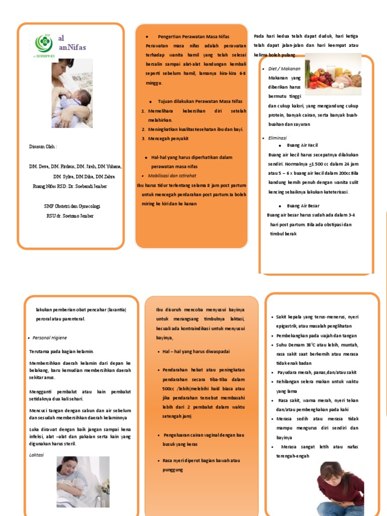 Leaflet Perawatan Nifas | PDF