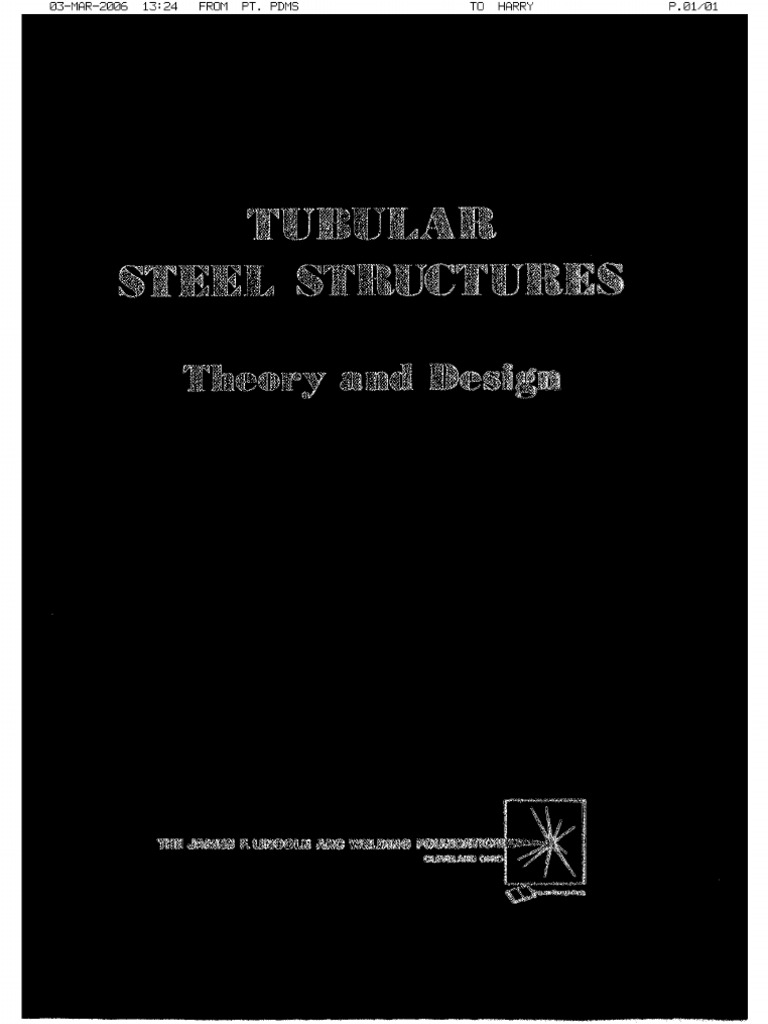 Tubular Steel Structures - Theory and Design | PDF