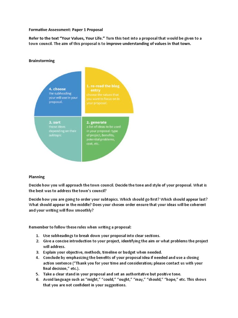 Formative Assessment Proposal | PDF