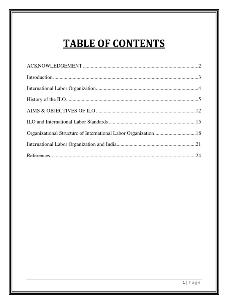 Ilo | PDF | International Labour Organization | Employment