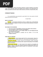 Module 1 - Citizenship Training | PDF | Volunteering | Citizenship