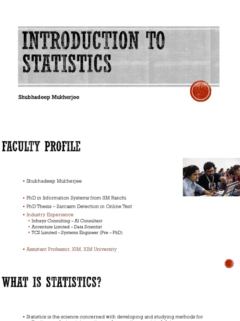 1introduction To Statistics | PDF | Probability Distribution | Statistics