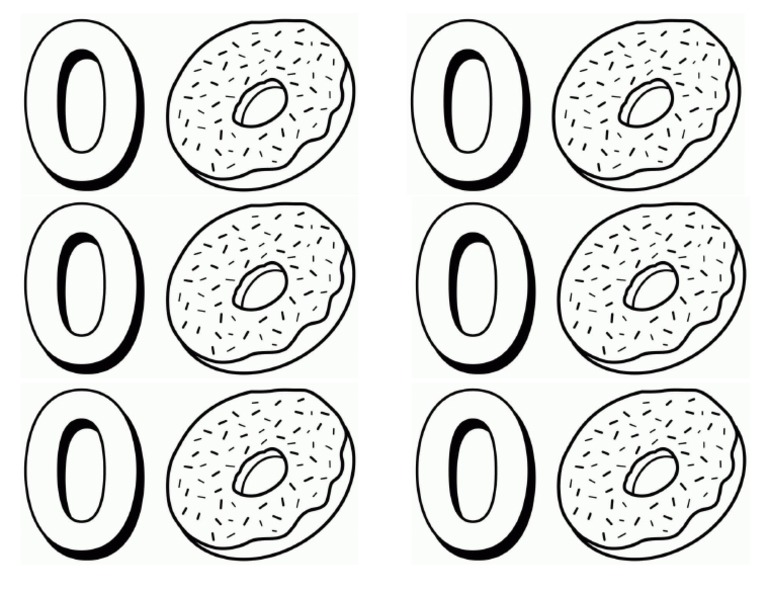Cifra 0 - de Colorat | PDF