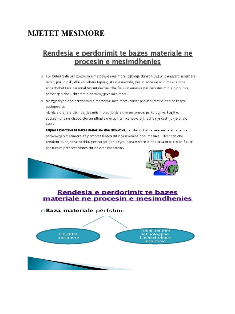 Mjetet Mesimore | PDF