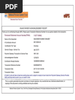 National Pension Scheme (NPS) Receipt | PDF