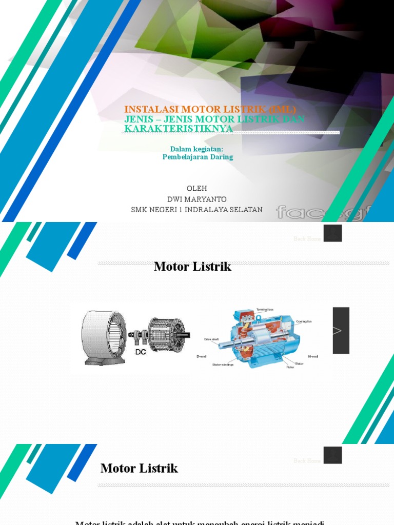01 - Jenis-Jenis Dan Karakter Motor Listrik | PDF