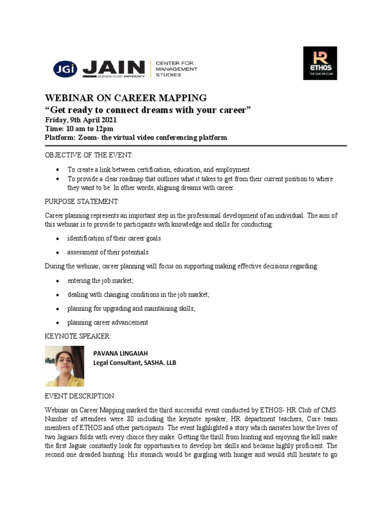 Career Mapping Webinar Overview | PDF