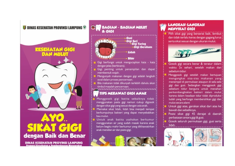 Leaflet Kesehatan Gigi Dan Mulut | PDF