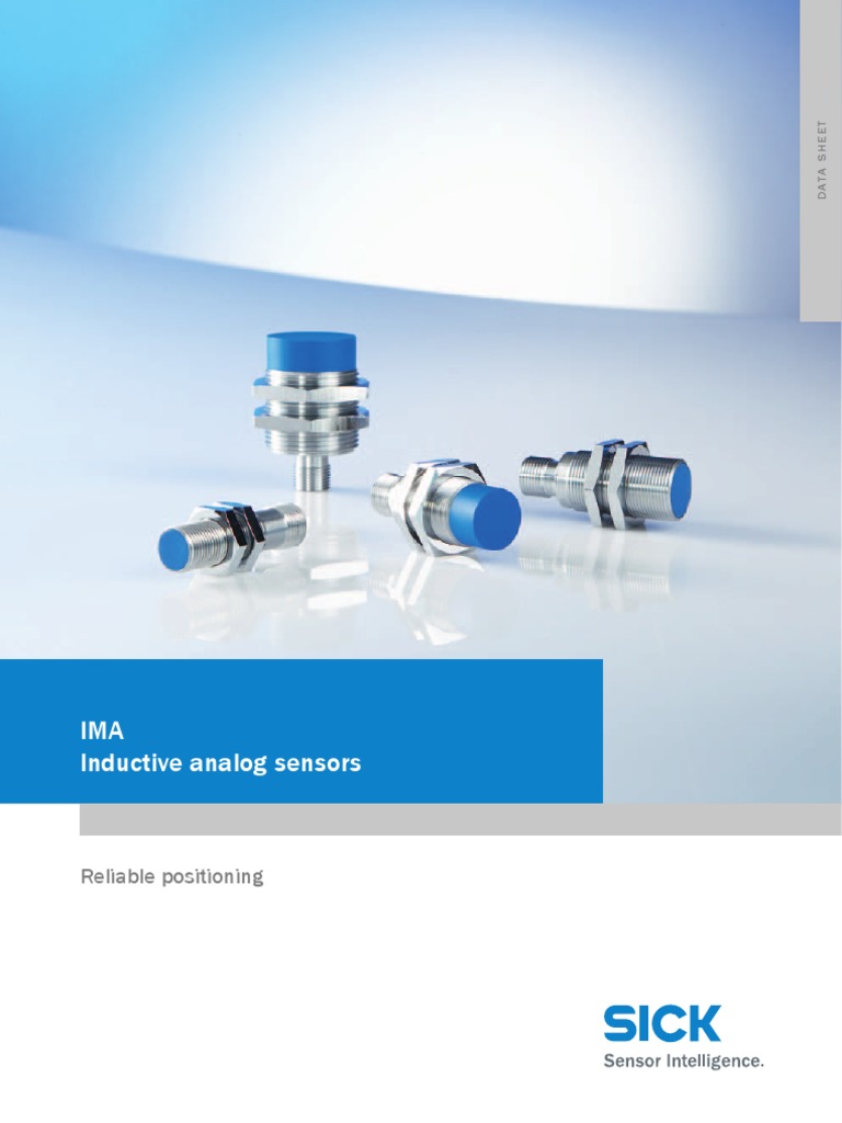 IMA Inductive Analog Sensors: Reliable Positioning | PDF | Electrical Connector | Sensor