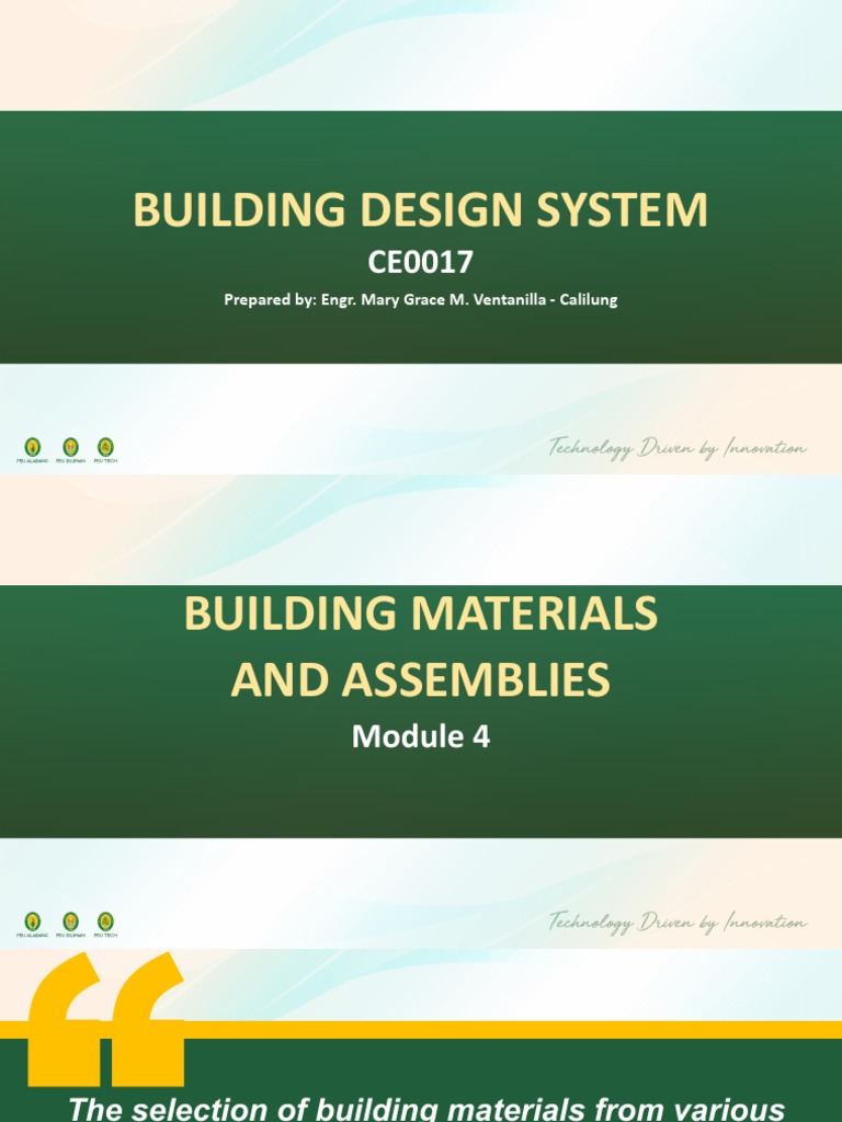 Building Design System: Prepared By: Engr. Mary Grace M. Ventanilla - Calilung | PDF | Building ...