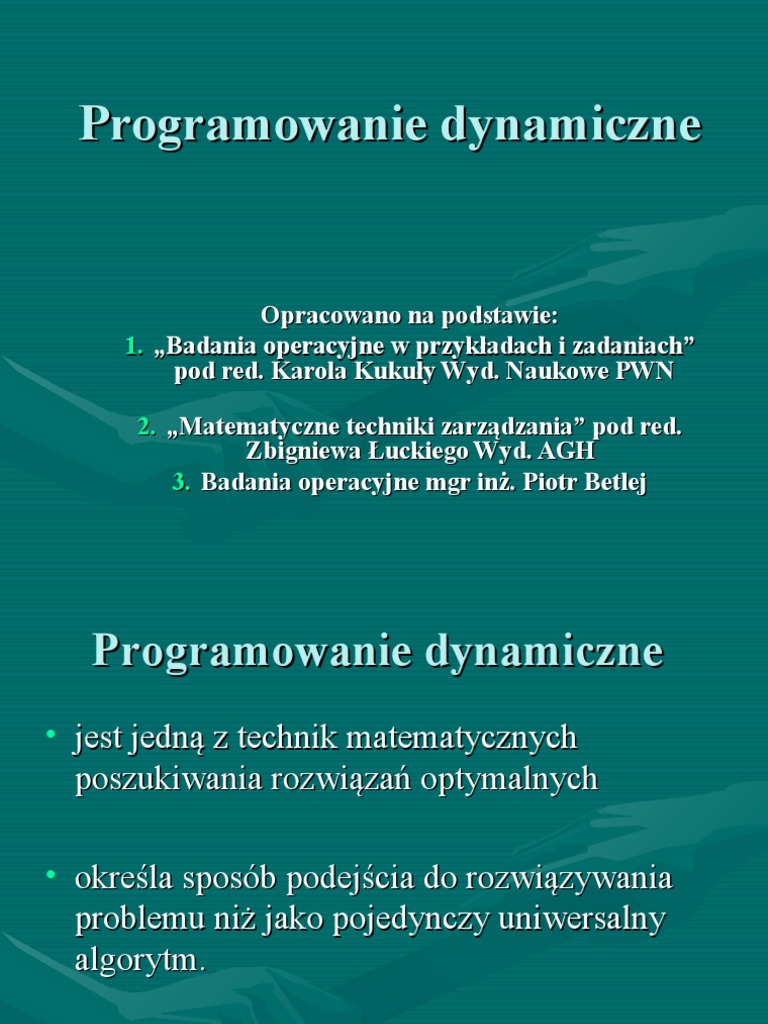 Programowanie Dynamiczne | PDF