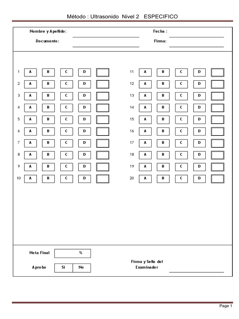 Examen UT N2 Especifico | PDF