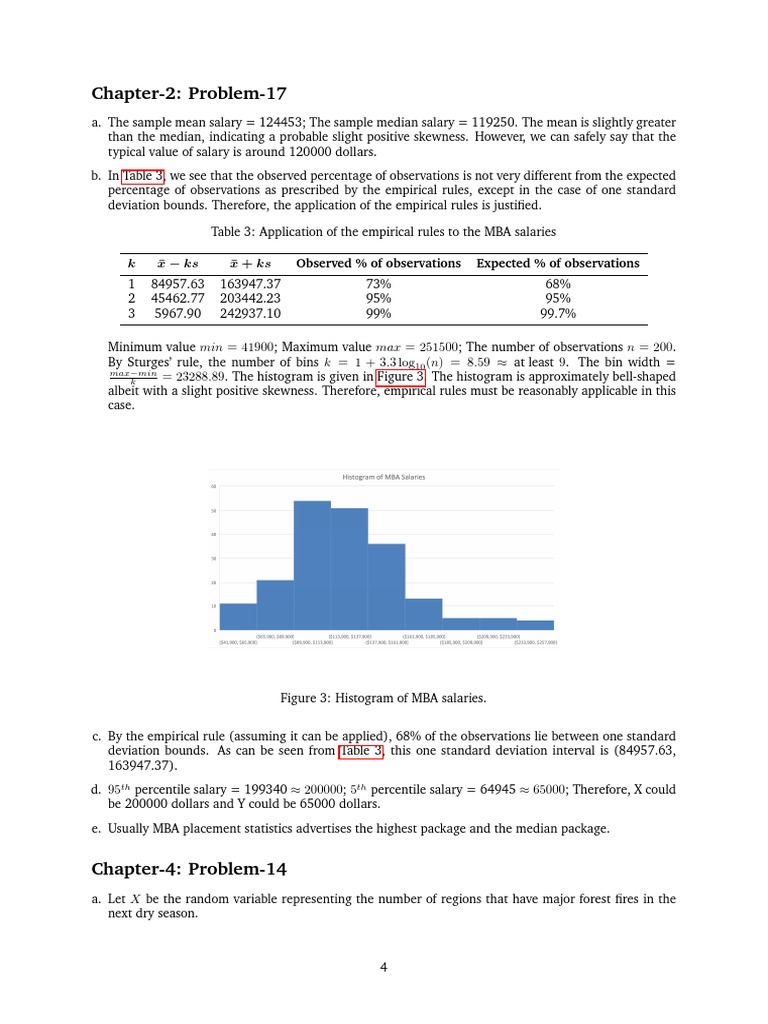 Chapter-2: Problem-17: Observed % of Observations Expected % of ...