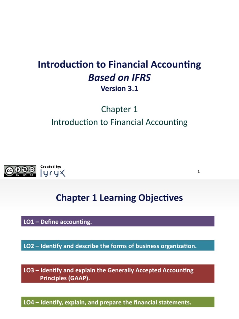 Intro To Financial Accounting Chapter 1 | PDF | Debits And Credits ...