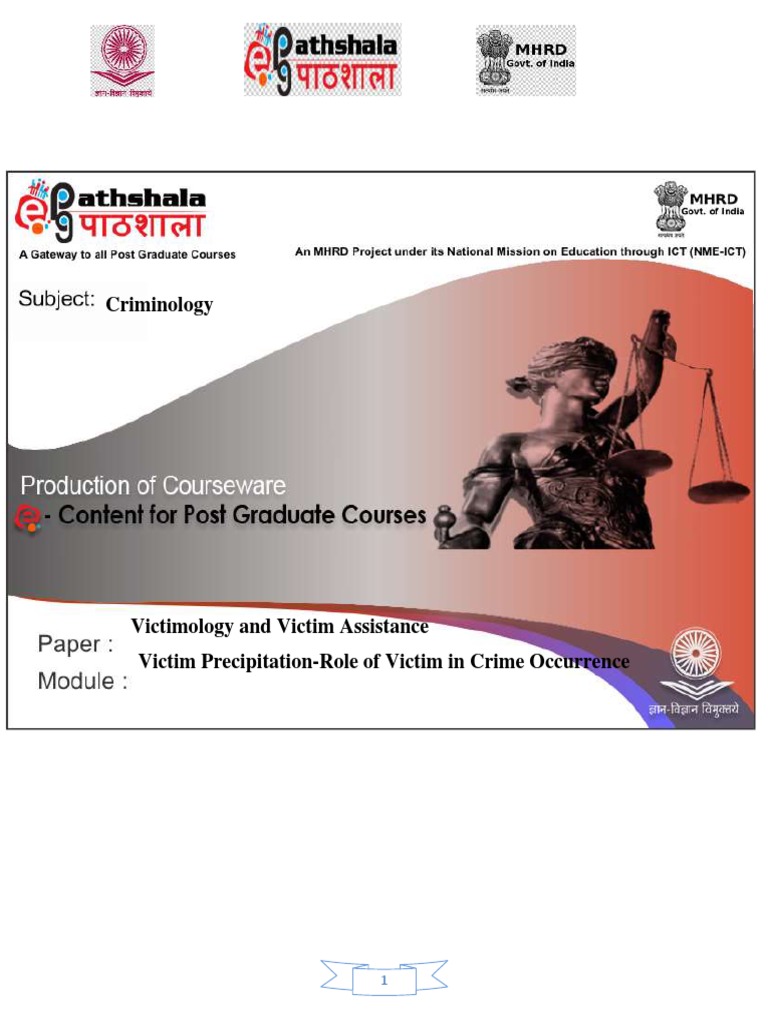 Types of Victim | PDF | Victimisation | Victimology