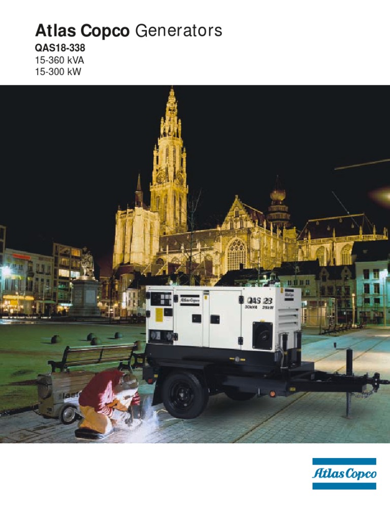 Atlas Copco Generators: 15-360 kVA 15-300 KW | PDF | Horsepower ...
