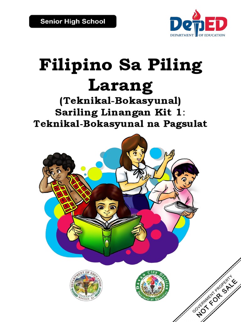 Q1 SHS Filipino Sa Piling Larang (Teknikal-Bokasyunal) SLK 1 | PDF