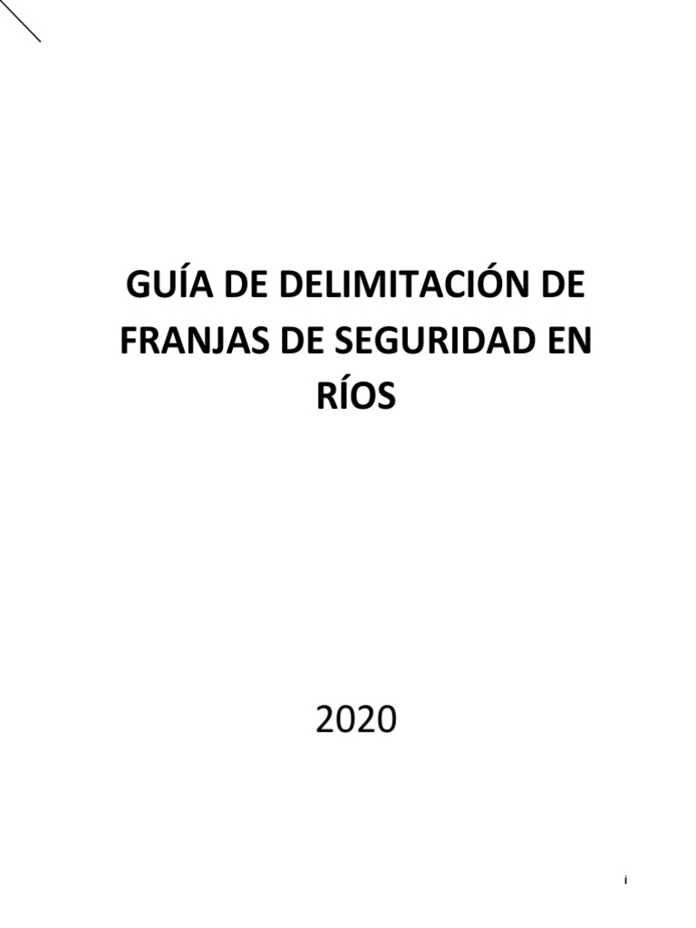 Delimitación de Franjas de Seguridad en Ríos | PDF | Planificación ...
