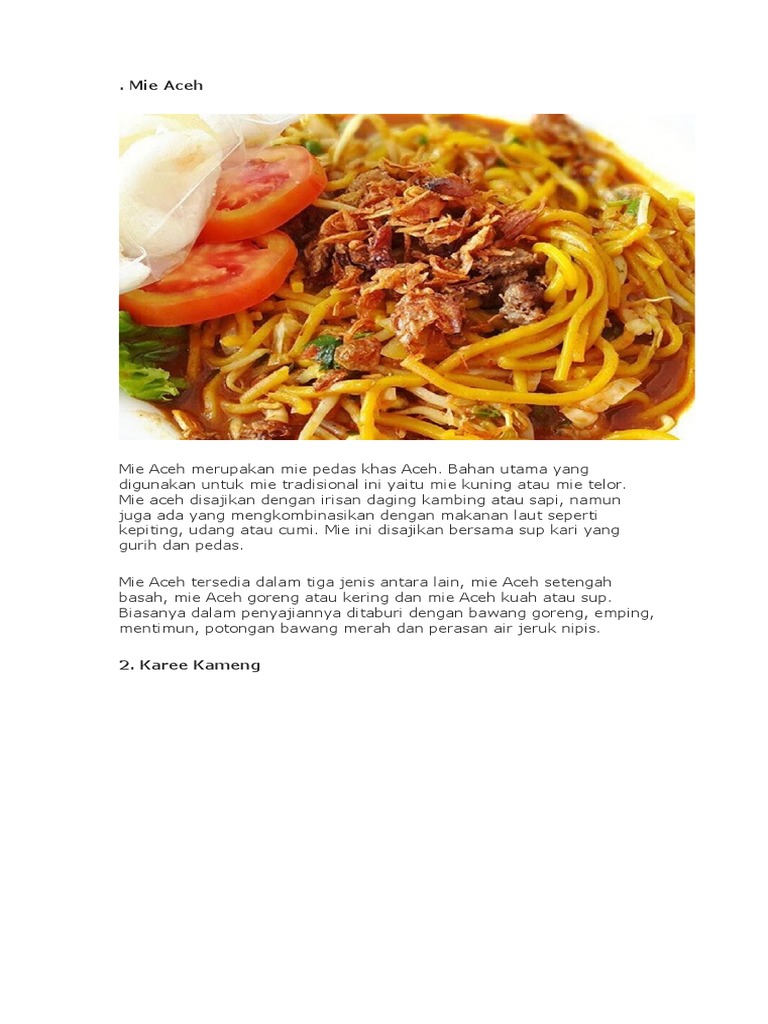 Mie Aceh | PDF