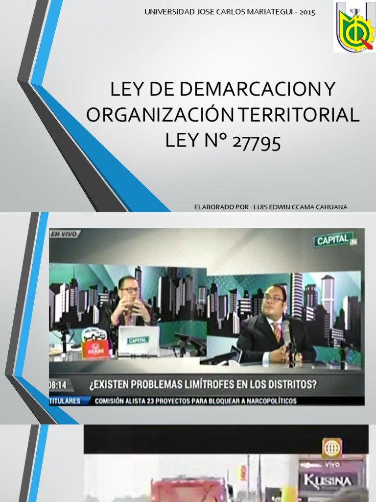Ley N° 27795 de Demarcación Territorial | PDF | Gobierno
