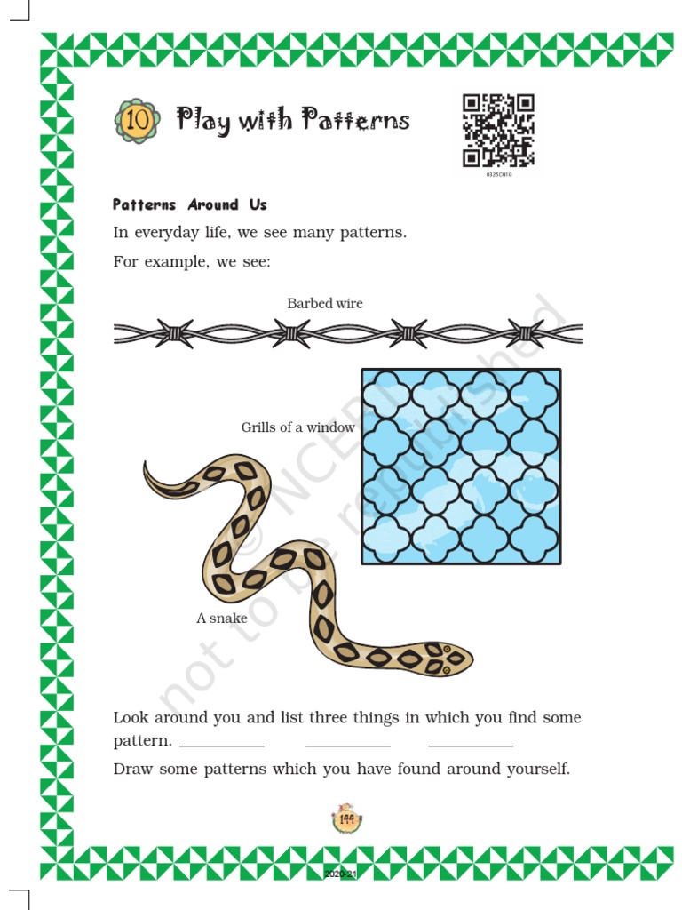 Play With Patterns: Patterns Around Us in Everyday Life, We See Many ...